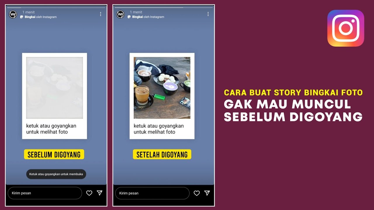 Cara Membuat Bingkai Story Instagram (Shake To Reveal) - Gak Mau Muncul ...