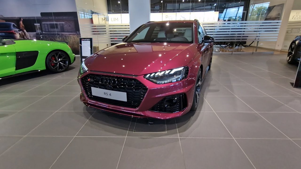 2023 Audi RS4 Avant - Beere Perleffekt - Audi Exclusive - YouTube