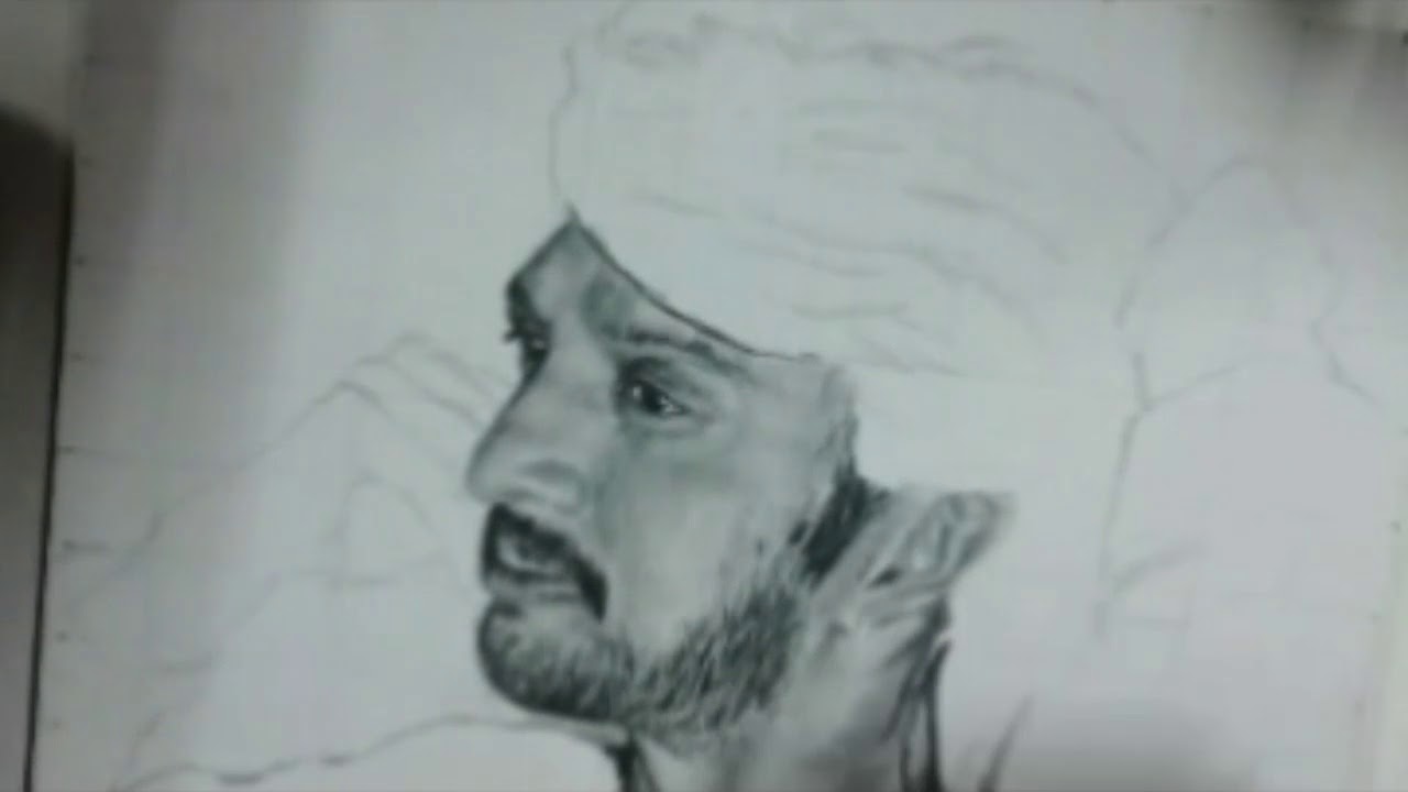 Kiccha sudeep drawing - YouTube