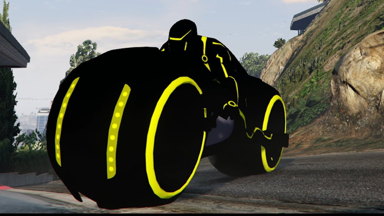 This TRON Lightcycle in GTA 5 is Actually Pretty Rad - YouTube
