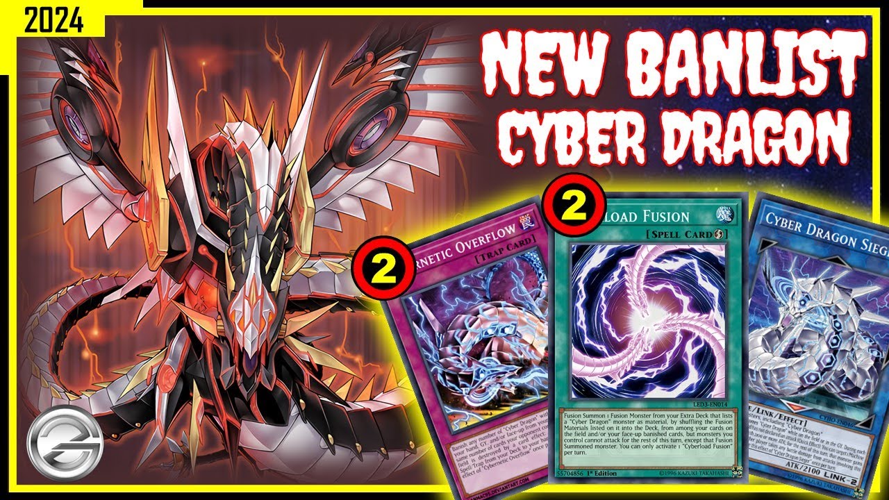 POST BANLIST! Cyber Dragon Deck With Cybernetic Overflow - PC Gameplay ...
