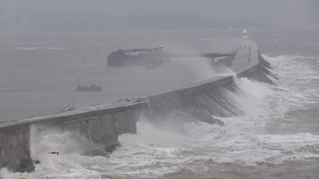 Brixham Aftermath Of Storm Emma. 02/03/2018 - YouTube