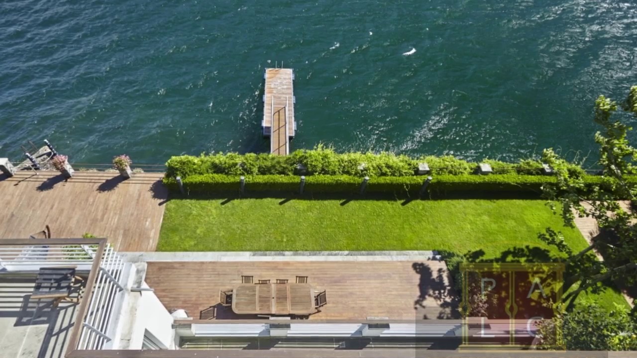 Waterfront Villa Lide for sale in Laglio Lake Como - YouTube