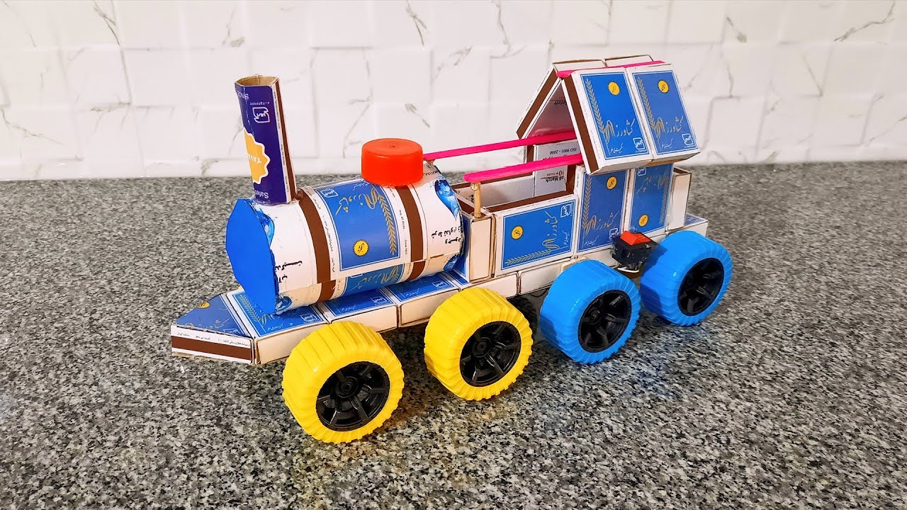 How to make a Mini Matchbox Train at Home - Matchbox Toy Train from DC ...