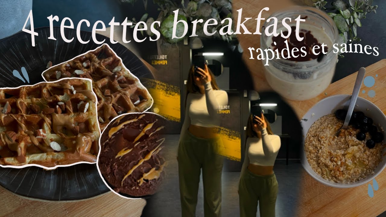 4 recettes sucrés rapides et saines ! 🥞 - YouTube