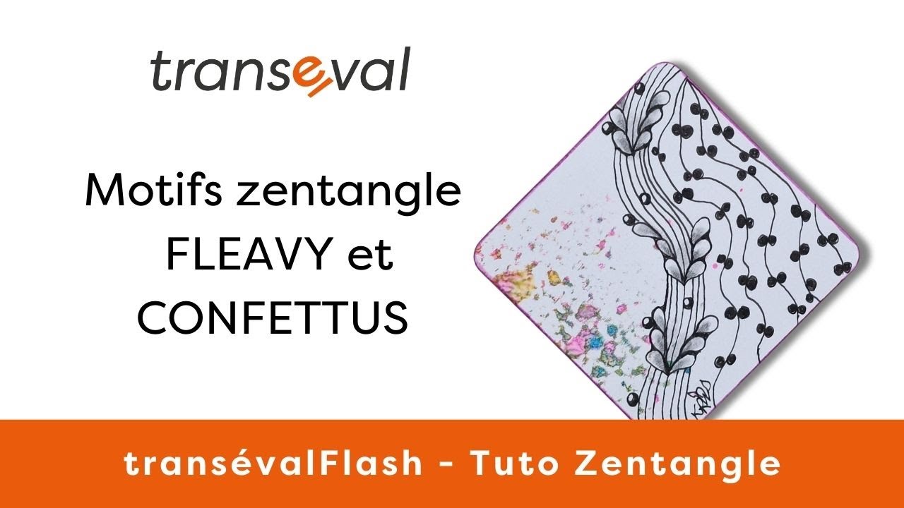 Comment dessiner les motifs zentangle FLEAVY et CONFETTUS ...