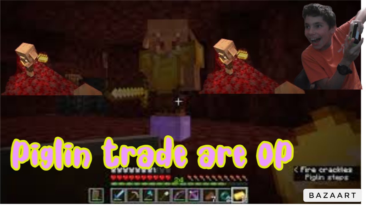Beating minecraft with someone who started today! episode 1! PIGLIN ...