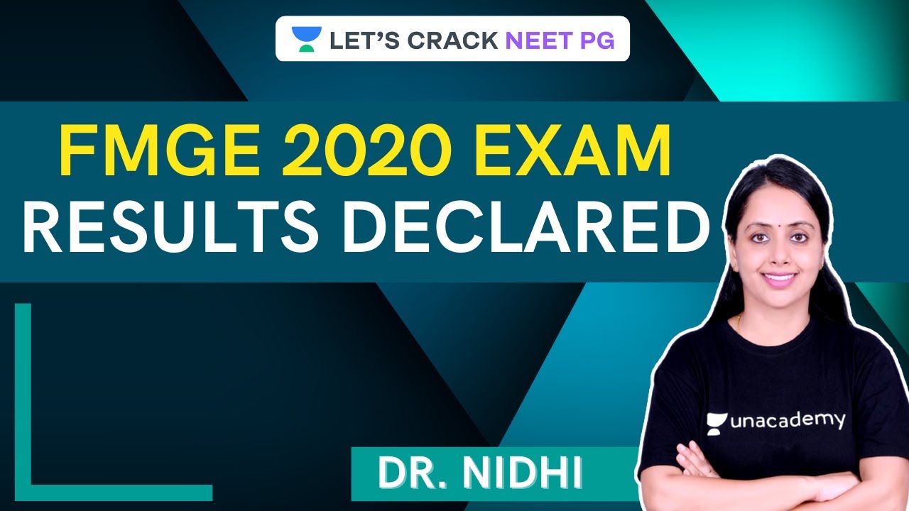 NBE FMGE Results 2020 Declared! - YouTube