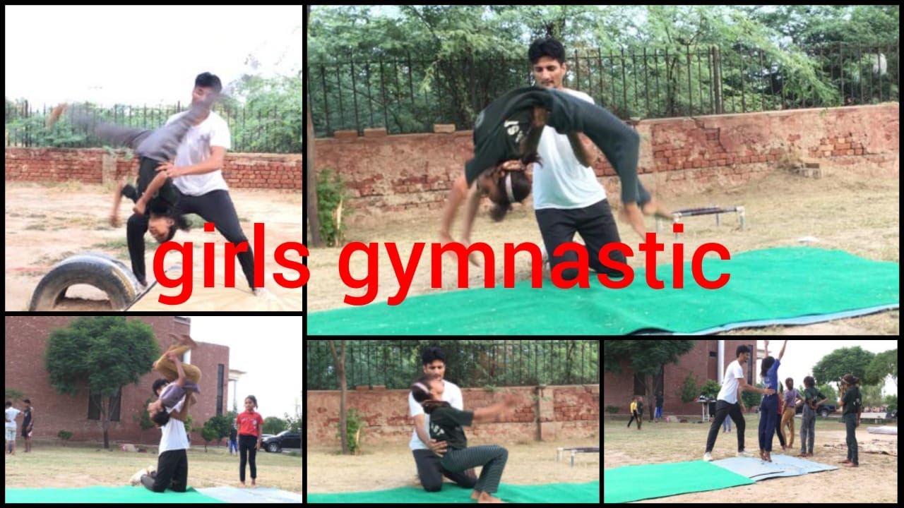 Girls gymnastics training basic floor exercises - YouTube