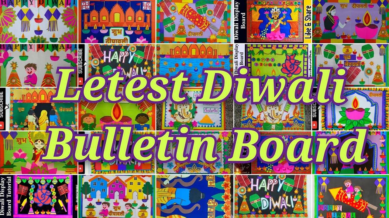 Diwali Bulletin Board ideas | Diwali Display Board Idea | Diwali School Decorations | Diwali ...