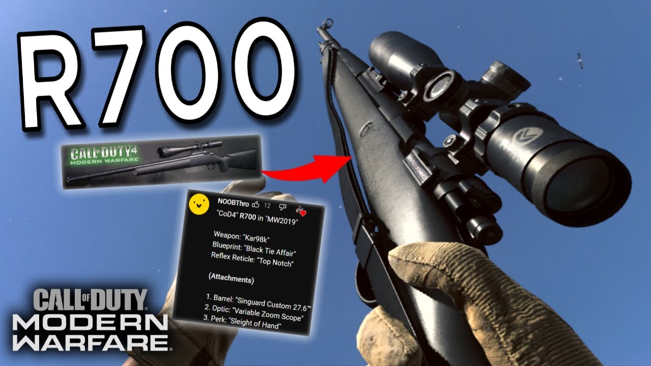 Recreate the "CoD 4 MW" R700 on Modern Warfare 2019 PS5 Gameplay - YouTube