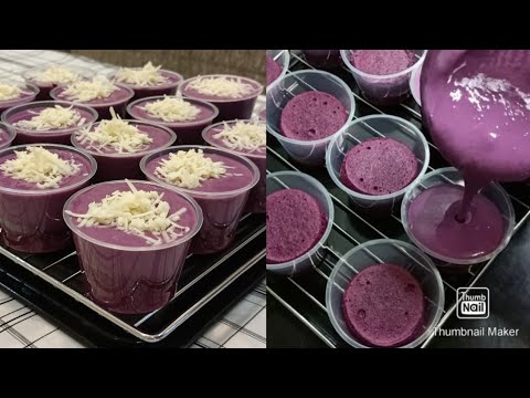 IDE JUALAN DESSERT KEKINIAN TANPA OVEN‼️CAKE TARO LUMER CUP‼️BISA BUAT ...