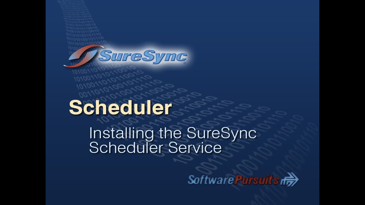 Installing the SureSync Scheduler Service - YouTube