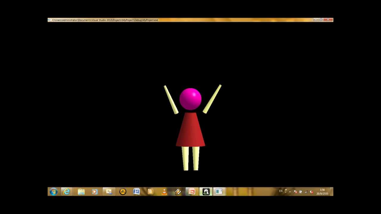 Project OpenGL : Human - YouTube