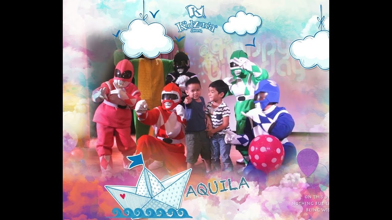 Power Rangers Show (Aquila's Birthday Party) at KidZania Jakarta - YouTube