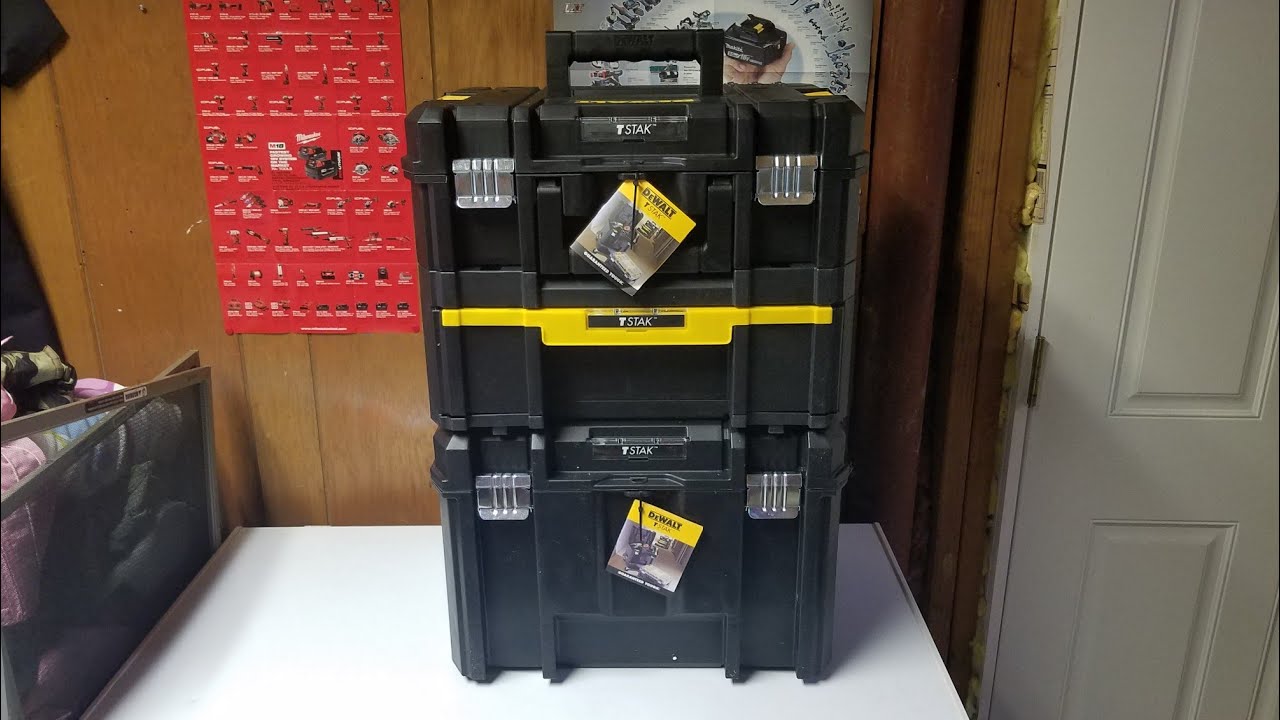 DEWALT TSTAK Organizer Boxes Review and Unboxing - YouTube