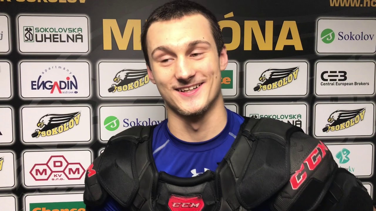 Michal Houdek po vítězném utkání s HC Benátky nad Jizerou - YouTube