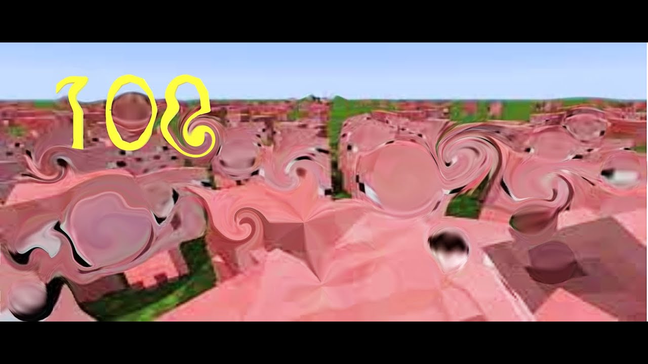 I dropped 100 pigs to there death in Minecraft - YouTube