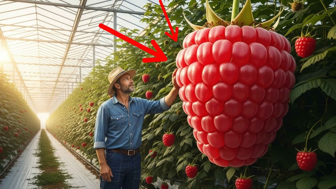 Giant Raspberry Process Exposed | How Massive Berries Become Premium ...