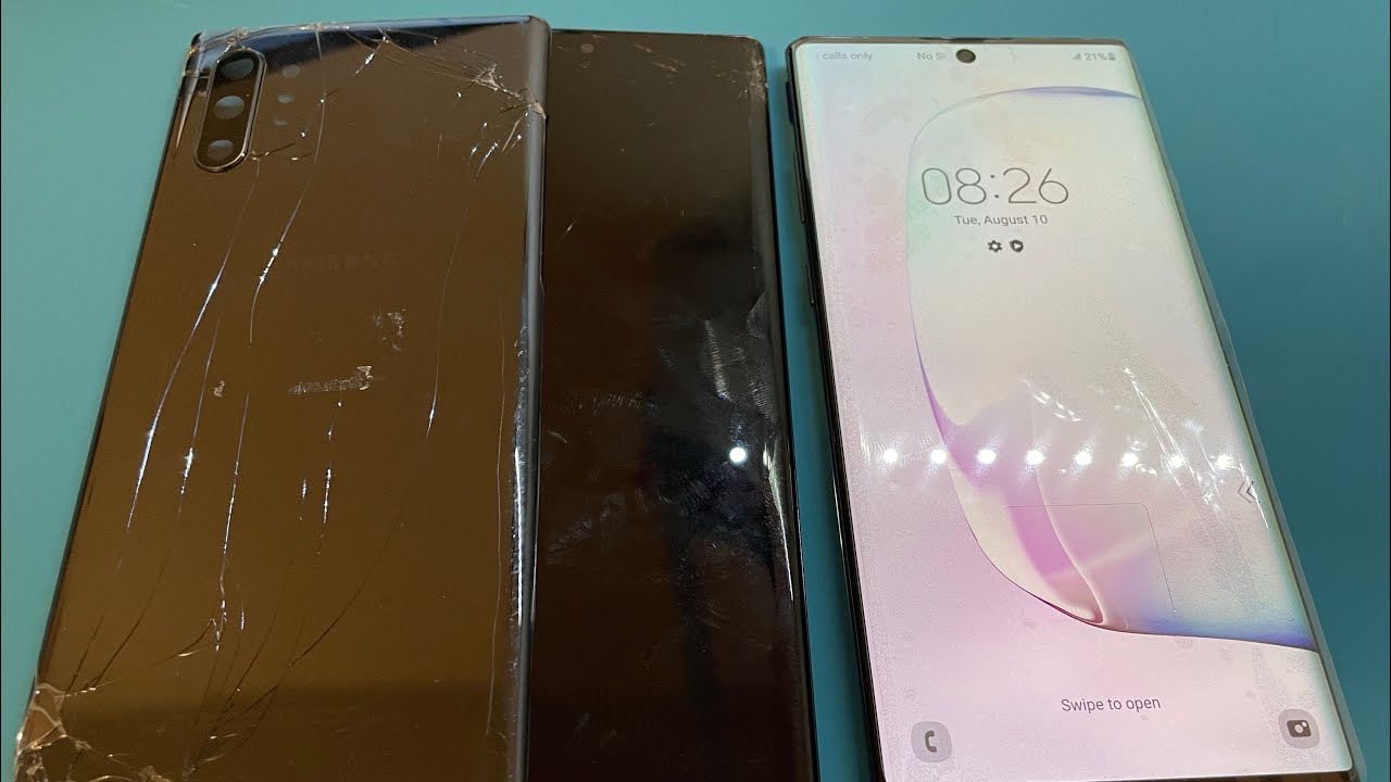 Restoring Samsung Note 10 Plus- Screen Replacement Destroyed Phone ...
