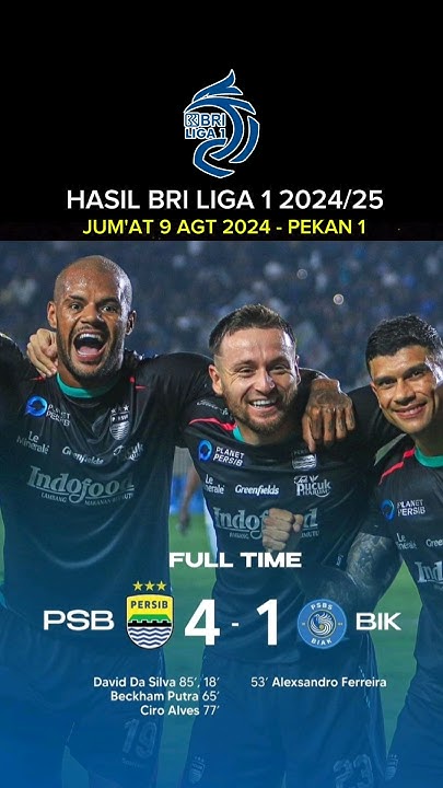 Persib vs PSBS Biak - Hasil Liga 1 Hari Ini - Hasil BRI Liga 1 2024/2025 - YouTube