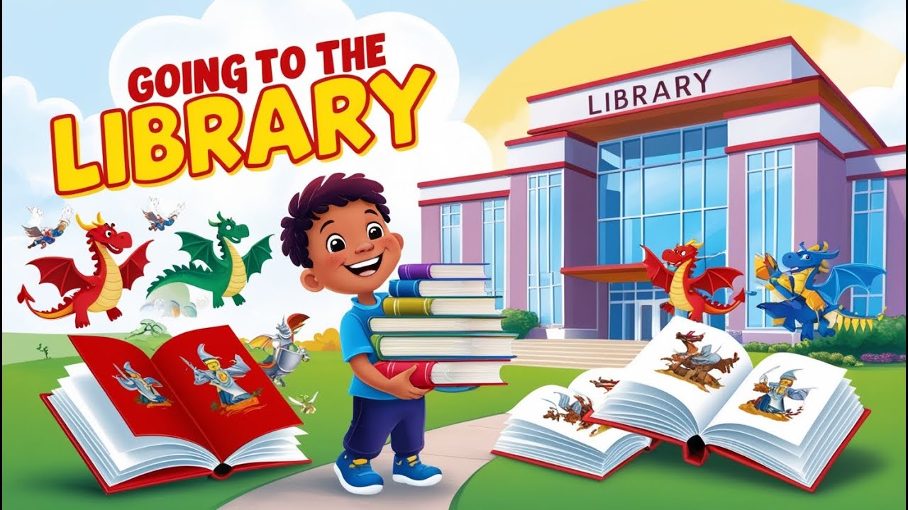📚 Going to the Library | Fun Kids Song About Books and Reading! 📚-2024 ...