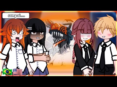ijiranaide nagatoro-san react to senpai denjj - gacha club - 1/? - chainsaw man