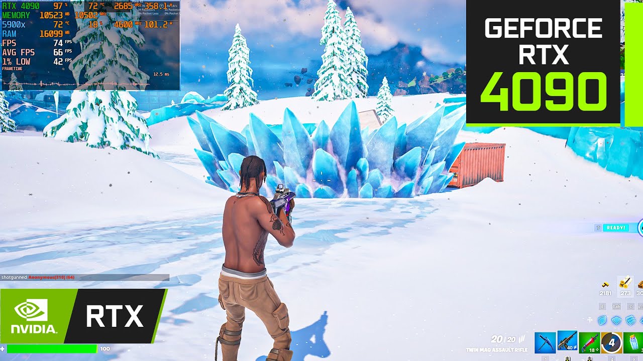 Fortnite : Season 4 New Update | RTX 4090 24GB ( 4K Maximum Settings ...