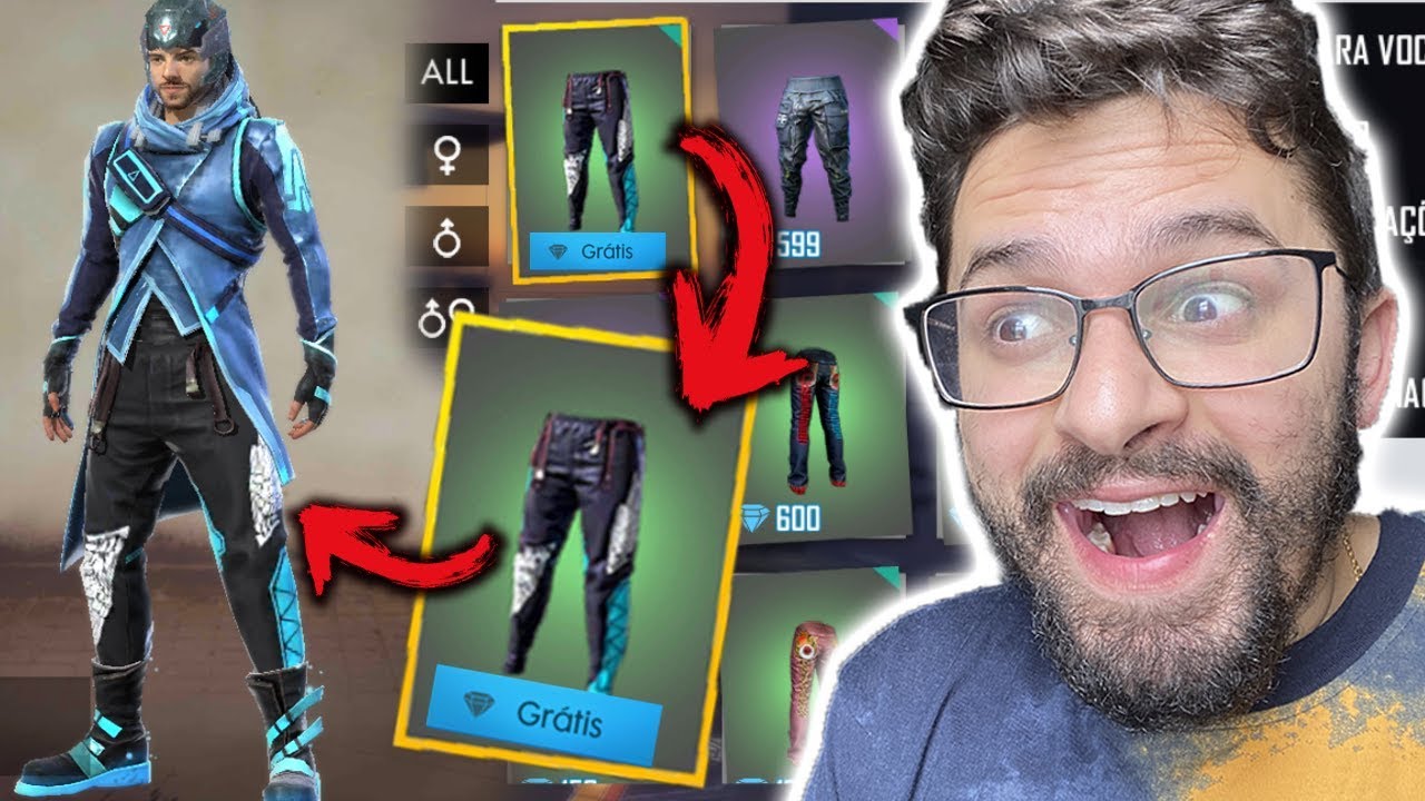 CLASH WAR LIBERA TODAS SKINS RARAS e CALÇA ANGELICAL GRÁTIS no FREE ...