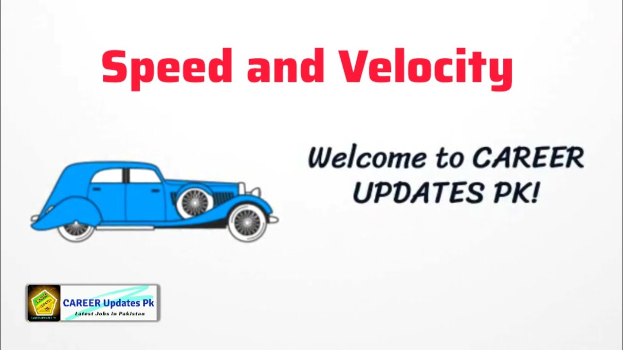 What is Speed and Velocity in Physics Definition short video - YouTube