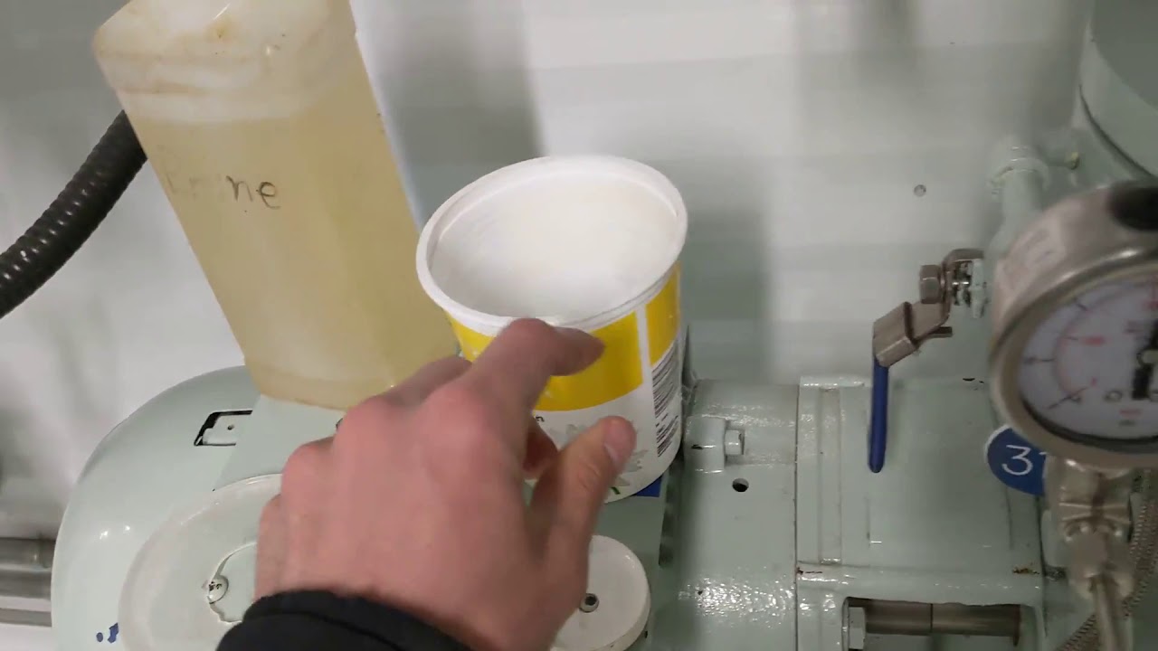 Brine sample from heat floor - YouTube