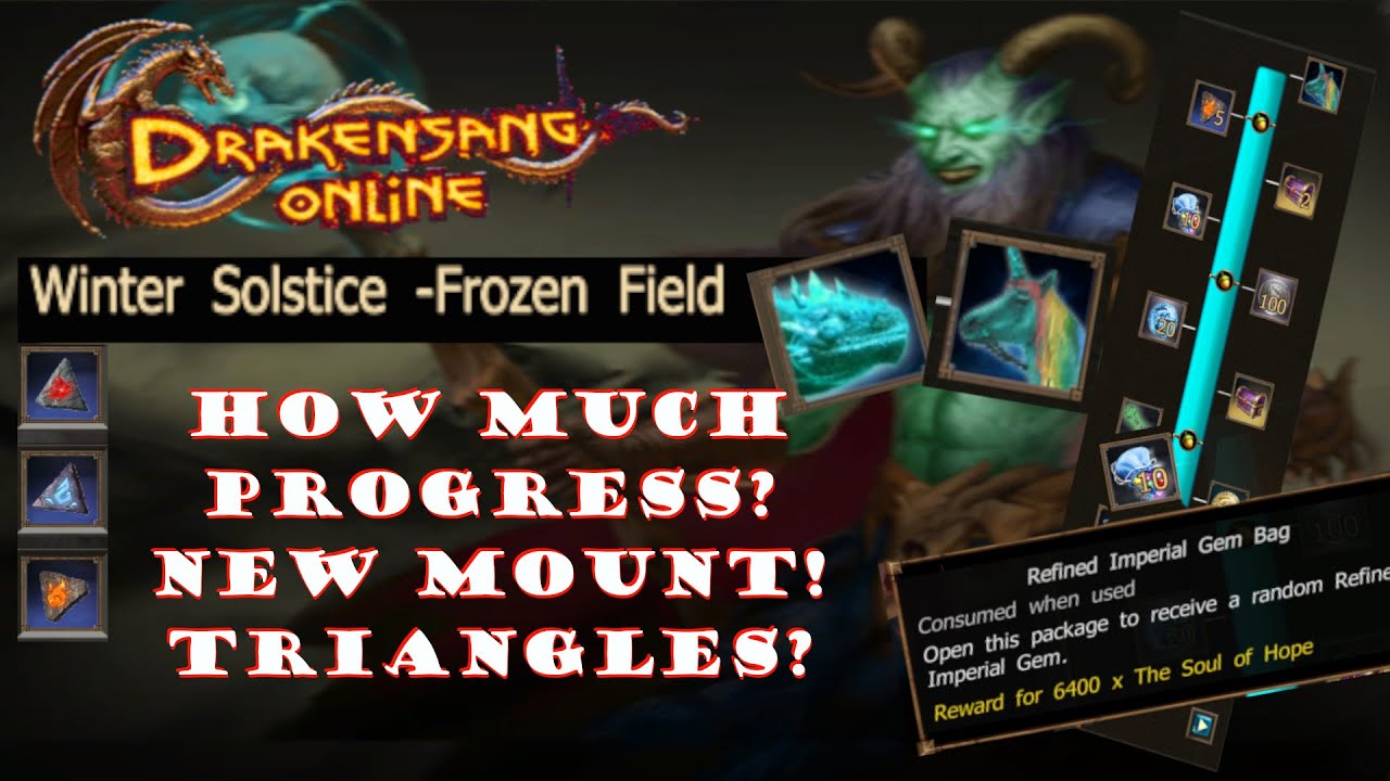 Drakensang Online | Frozen Field, How Much progress? - New Mount ...