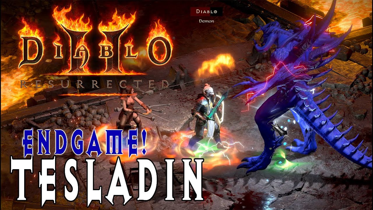 Tesladin Paladin Endgame - Diablo 2 Resurrected - YouTube