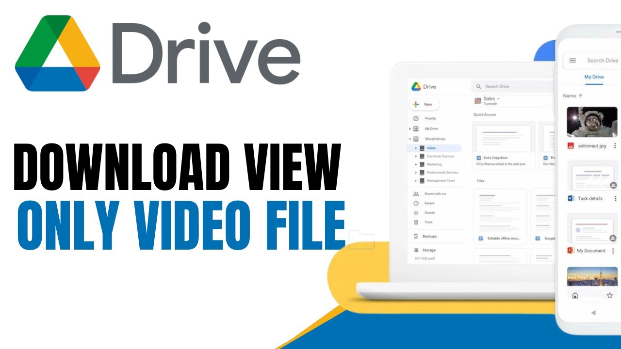 How To Download View Only Video File From Google Drive | (Quick & Easy ...