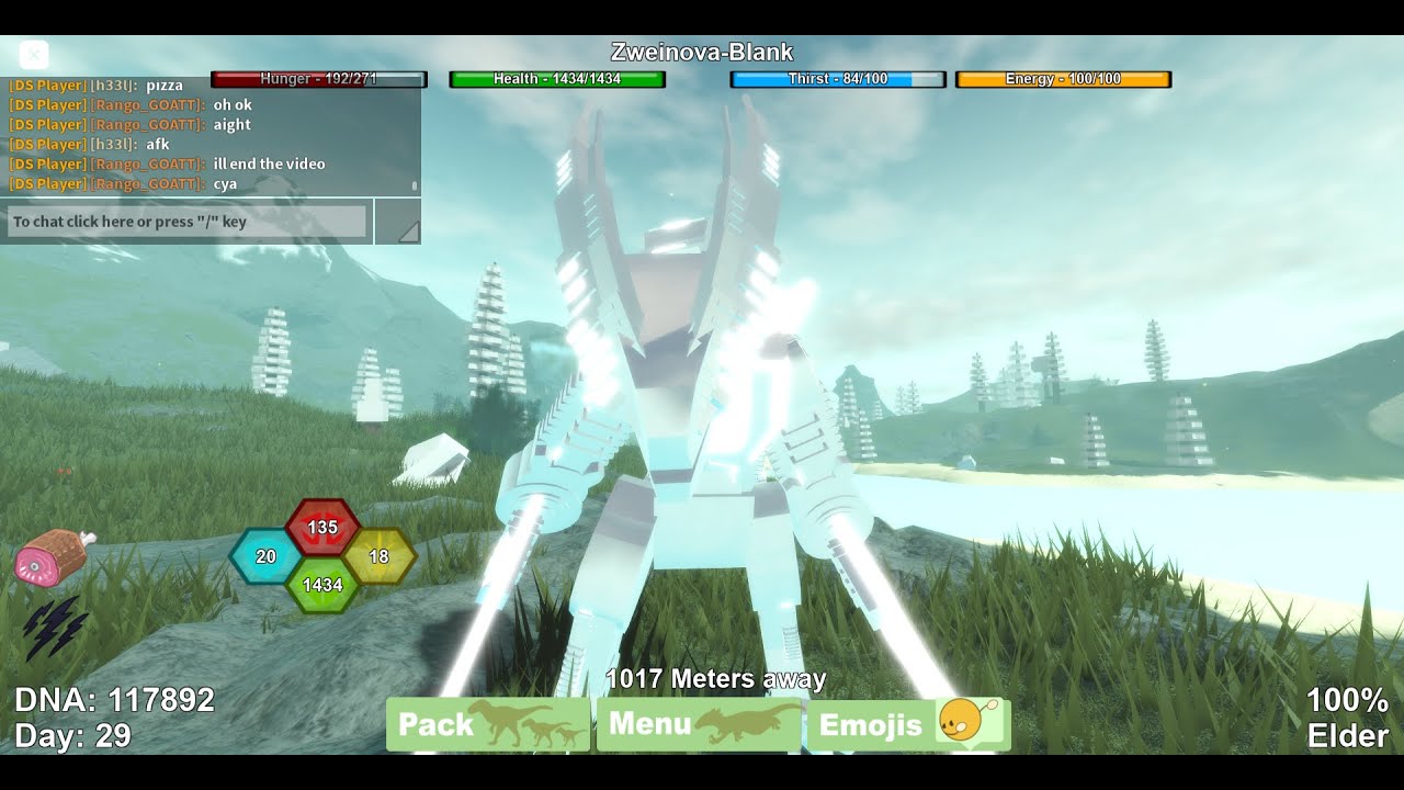 Zweinova-blank pvp test Dinosaur Simulator - YouTube