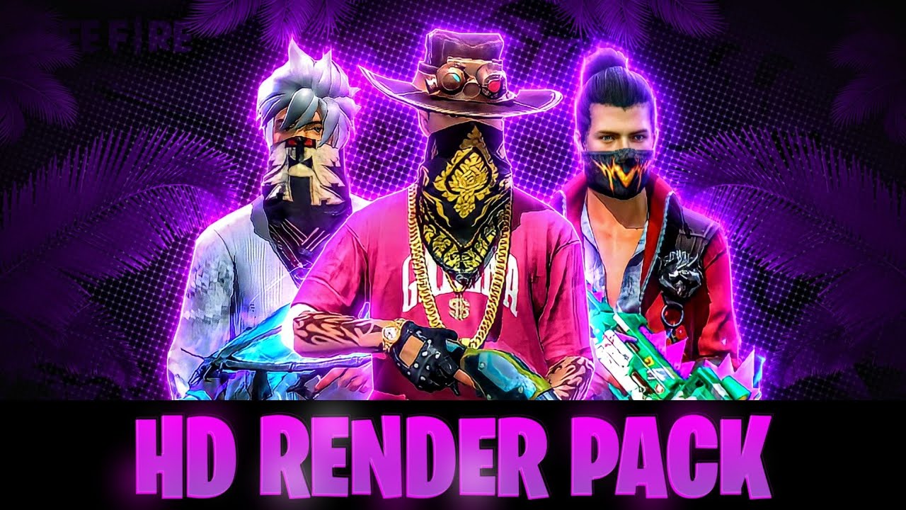 BEST AND HD RENDER PACK😍|FREE FIRE RENDER PACK@VIJAYGFX - YouTube
