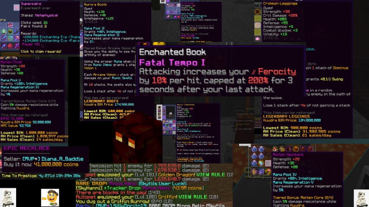 Hypixel Skyblock RNG compilation #1 - YouTube