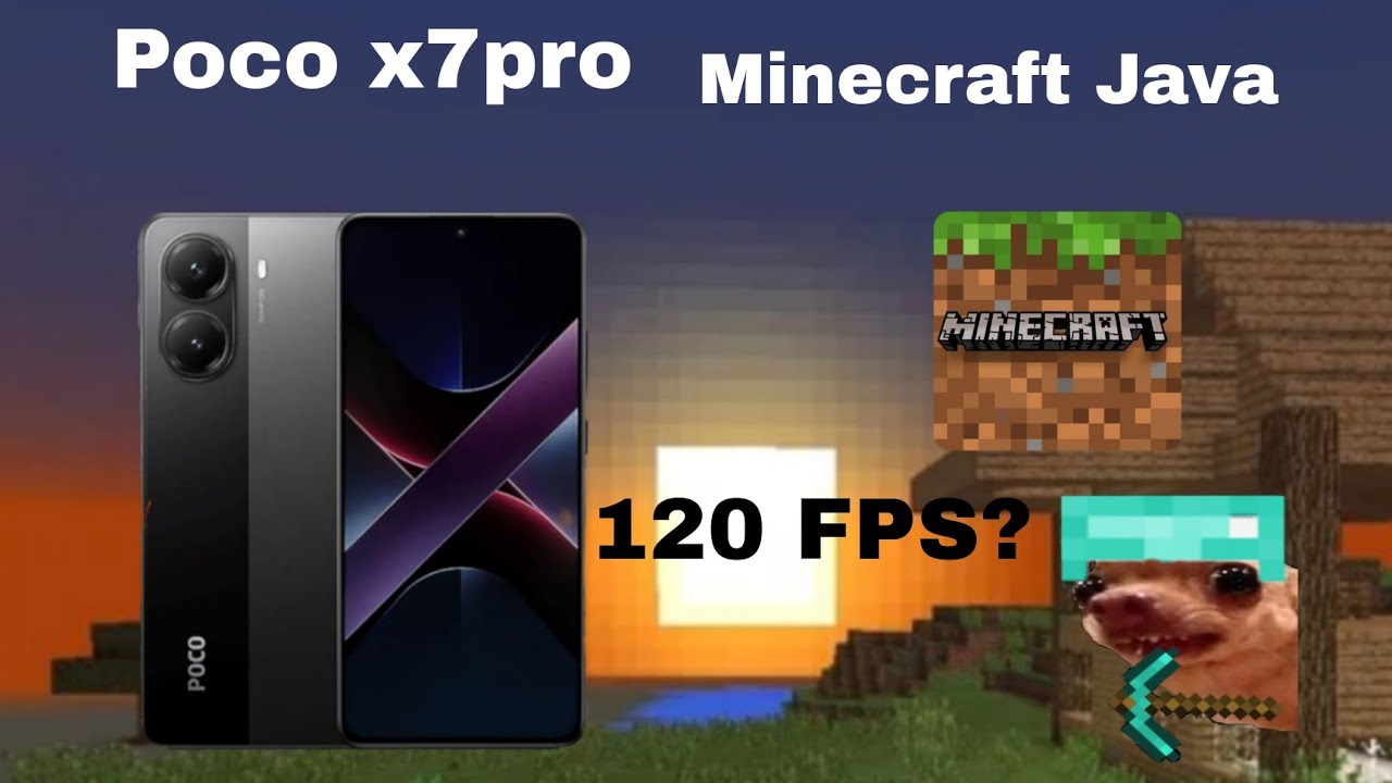 Jugando Minecraft Java En móvil (Poco X7pro - YouTube