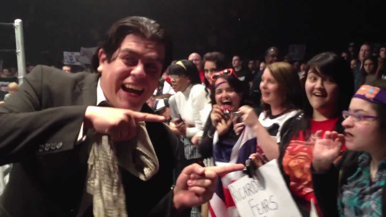 WWE Raw World Tour 2011 Del Rio/Rodriguez poke fun at fan and CM Punk ...