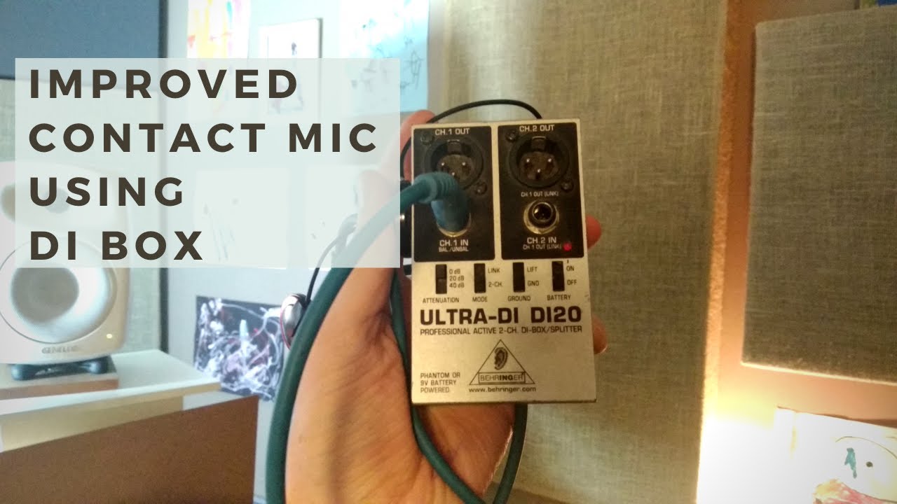 Using A DI Box To Improve A Contact Microphone - Tested On A Kitchen ...