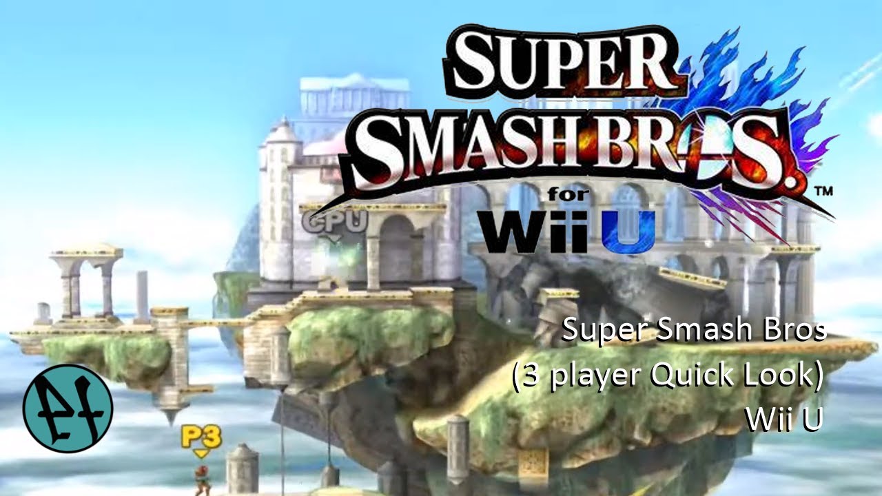 Super Smash Bros (3 player Quick Look) Wii U - YouTube