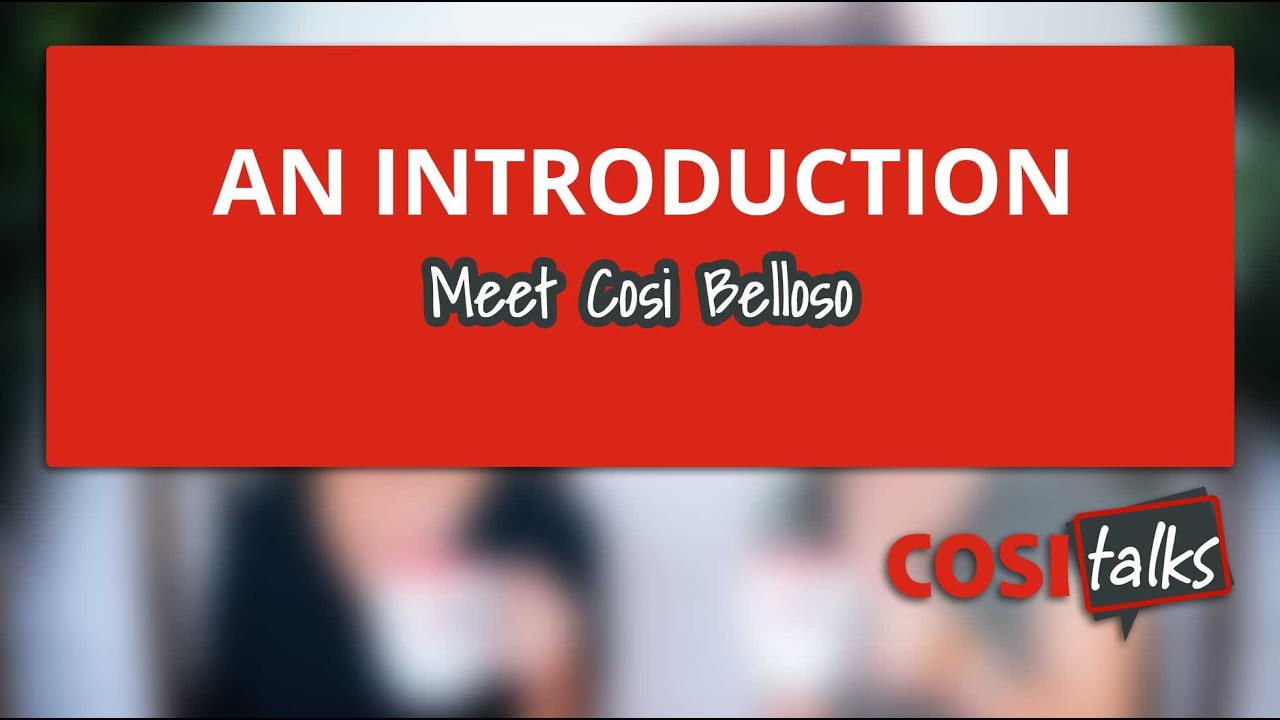 An Introduction to Cosi Talks - YouTube