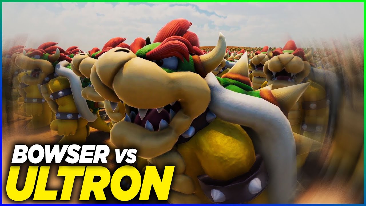 Bowser vs. Ultron - Nintendo encontra Marvel 😱😱 - YouTube