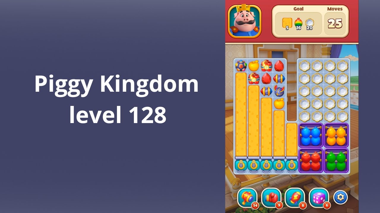 Piggy Kingdom Level 128 - BOOSTERS - YouTube