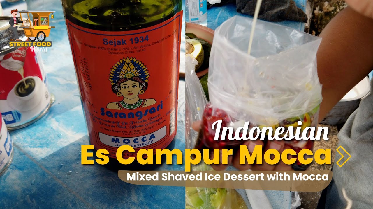 Es Campur Mocca – Indonesian Mixed Shaved Ice Dessert with Mocca - YouTube