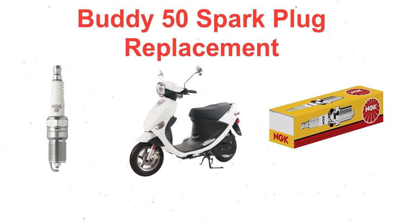 Buddy 50 Moped Spark Plug Replacement - YouTube