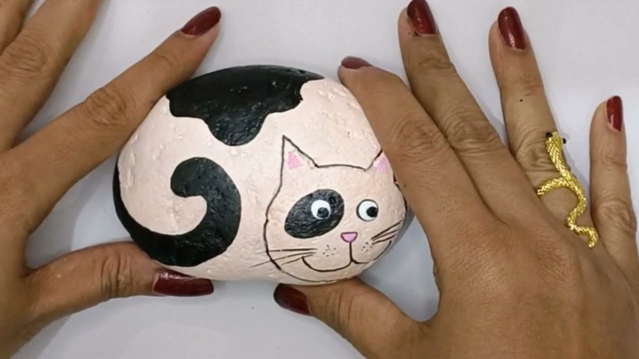 How To Paint Cat In A Easy Way 🐱 | Easy Step By Step Cat Painting | DIY ...