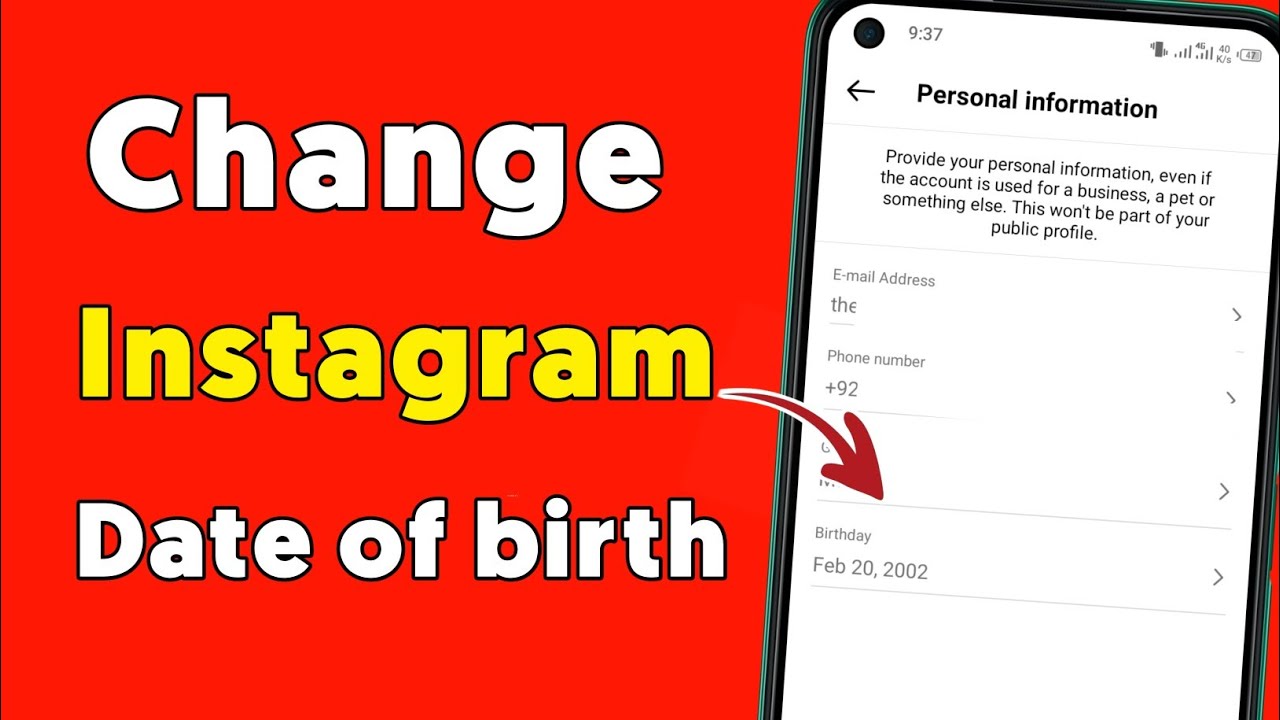 How to change Date of birth on Instagram 2022 | Instagram ka data birth ...