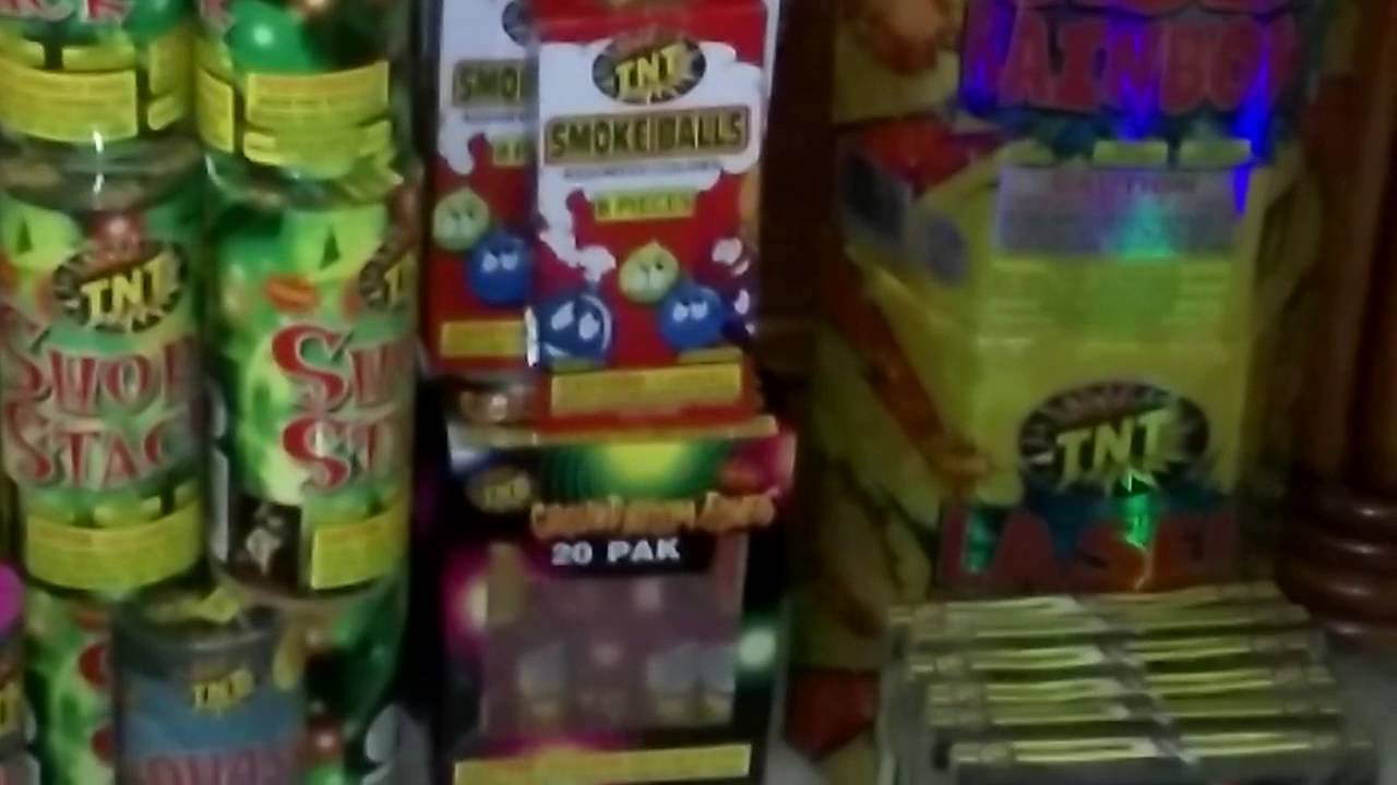 Tnt fireworks stash 2016 part 1 - YouTube