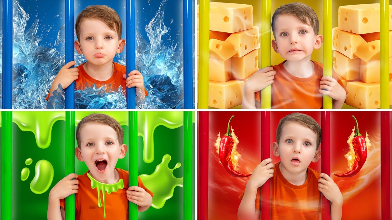 Escape from the Color Prison! Phone Jail & Slime Challenge Fun | Kids ...